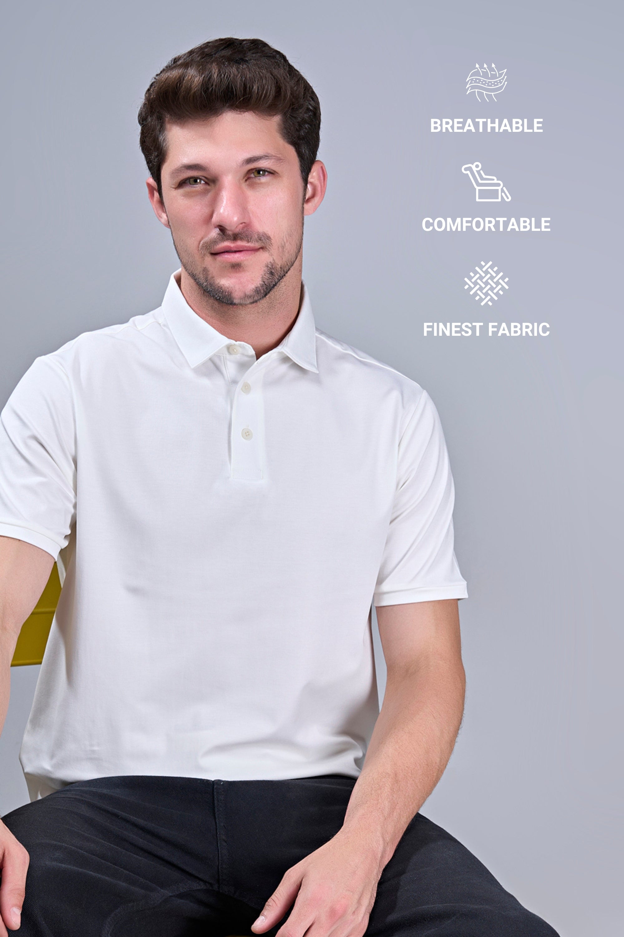 White - Bespoke Polo – Menology Clothing